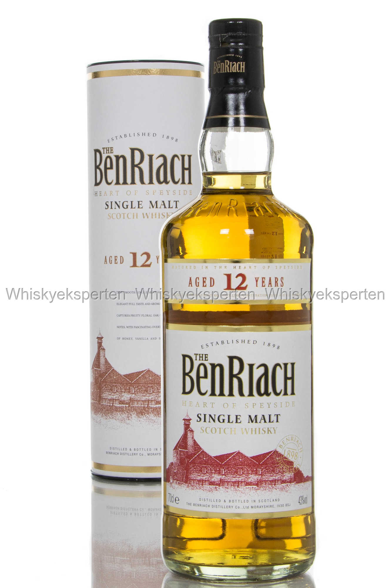 BenRiach 12 År Skotsk Single Malt Whisky