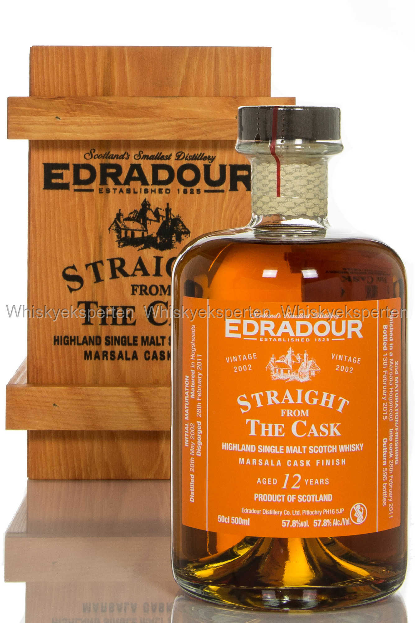 Edradour 12 År 2002 Marsala Cask Finish Whisky - Straight fra The Cask