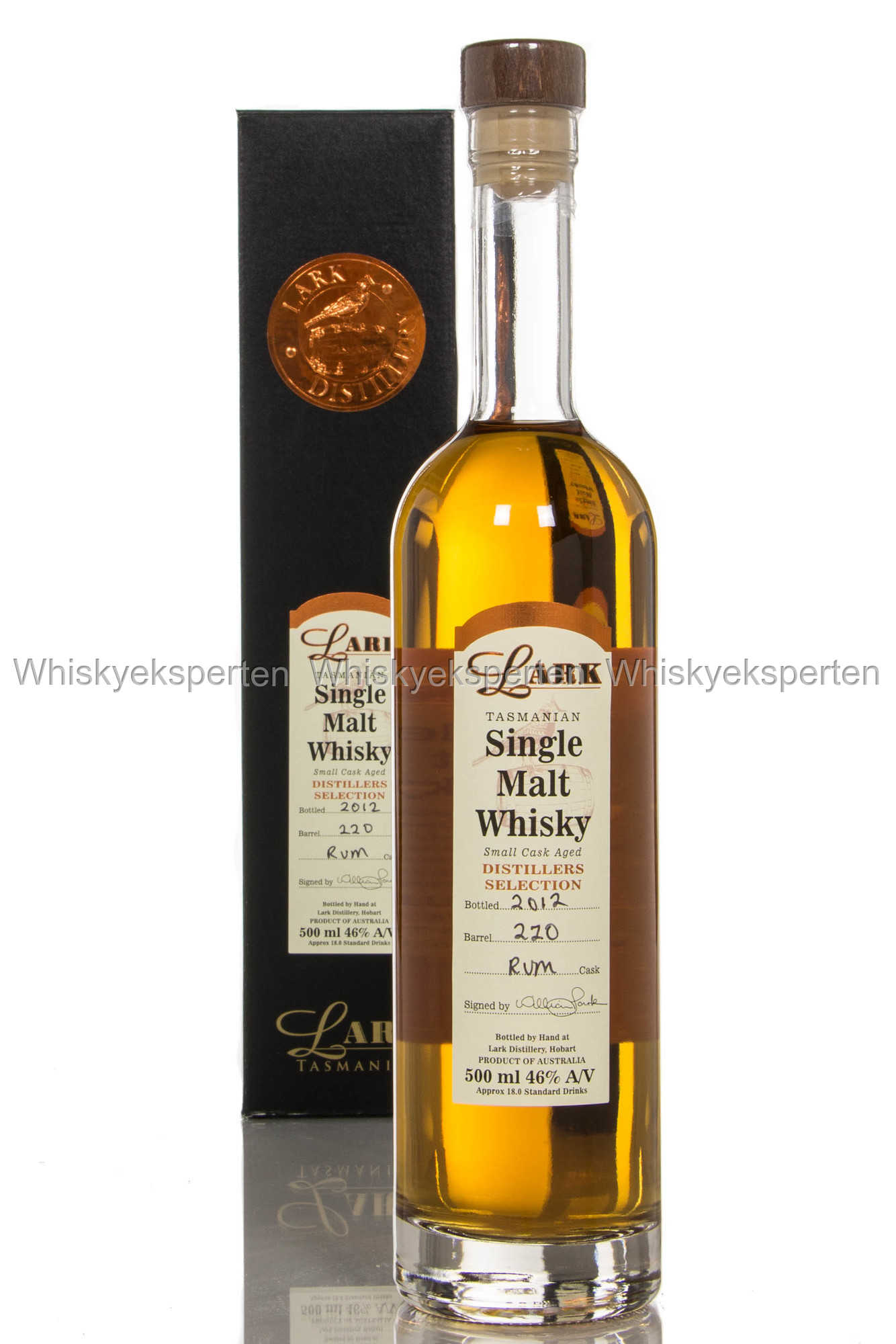 Lark Rum Cask Australsk Single Malt Whisky - Cask #220 (2012 Release)