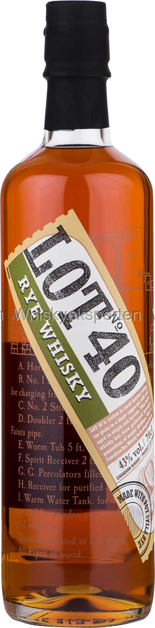 Lot No. 40 Rye Whiskey