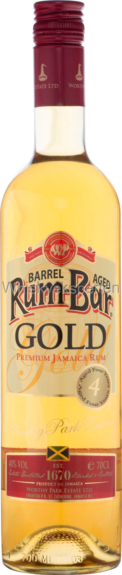 Rum-bar Gold Barrel Aged 4 År Rom