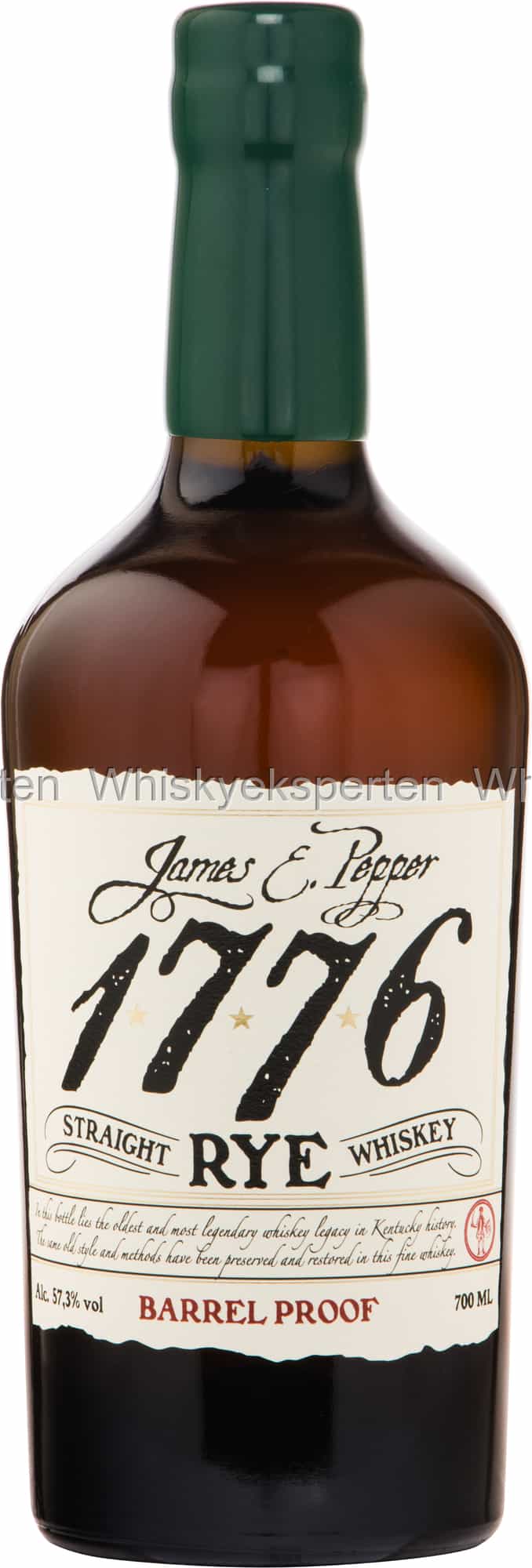 James E. Pepper 1776 Barrel Proof Rye Whiskey
