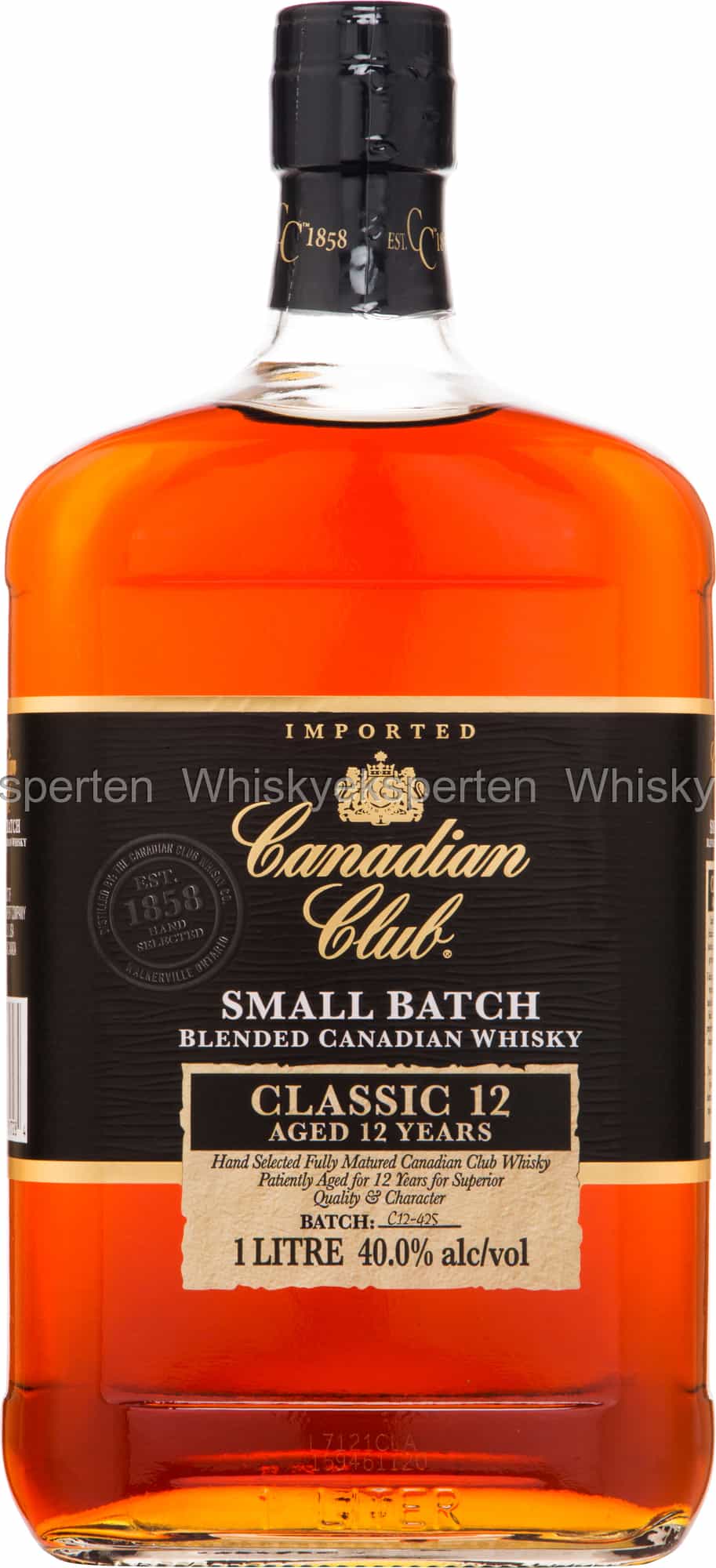 Canadian Club 12 År Whisky (1 Liter)