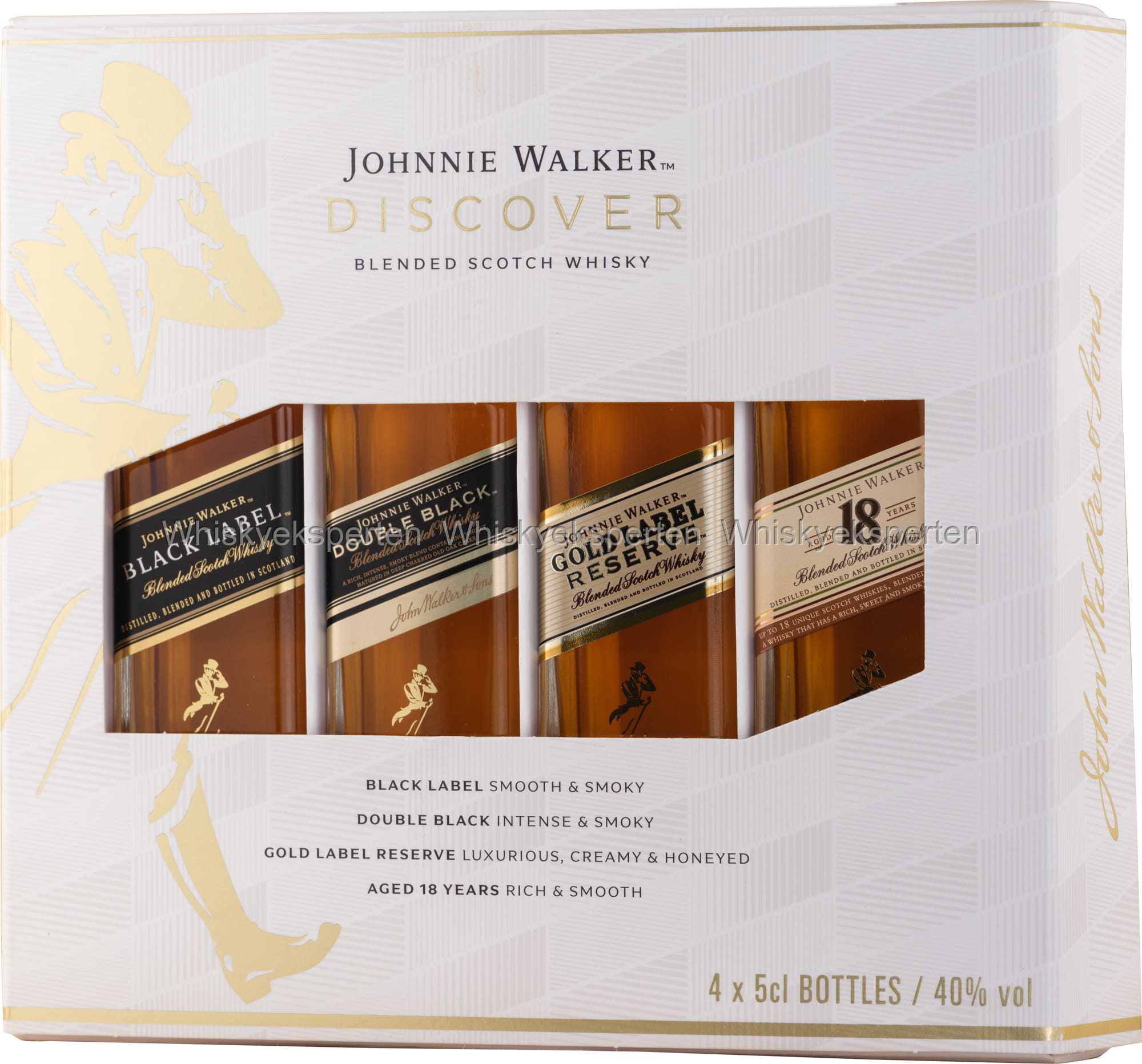 Johnnie Walker Miniaturesæt - 4 x 5 cl